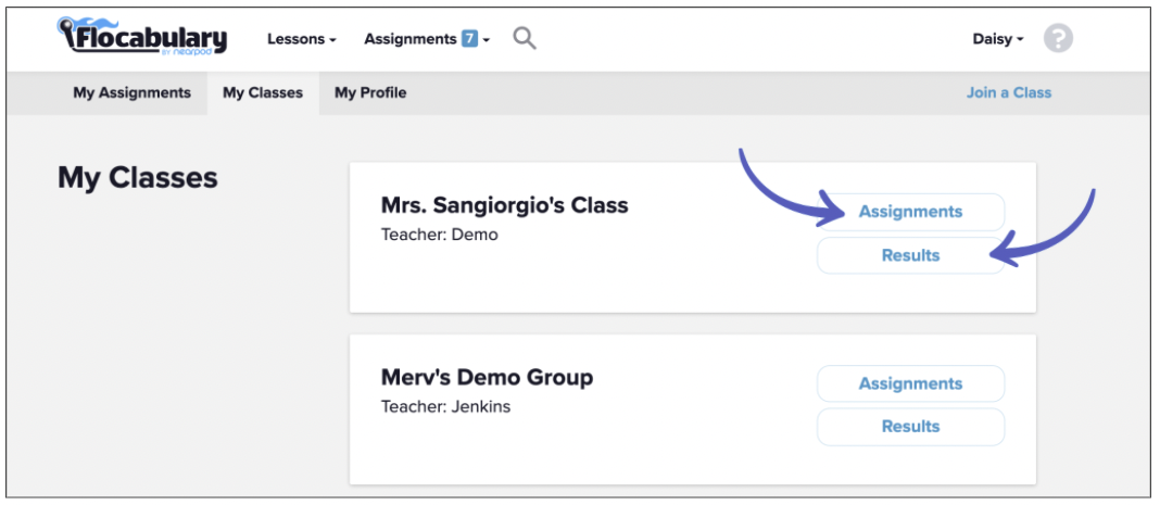 Navigating the Website (Students) – Flocabulary Help Center