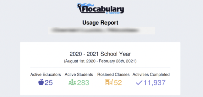 Accessing Usage Data for Site Managers – Flocabulary Help Center